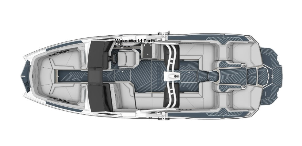 MasterCraft X-STAR SEADEK 23 PAD - COCKPIT FLOORING DARK GREY OVER STO ...